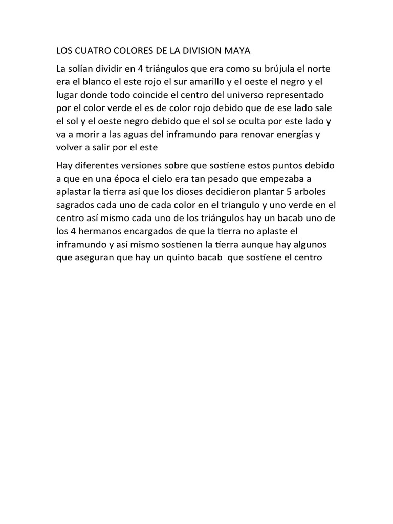 Los Cuatro Colores de La Division | PDF | Poesía