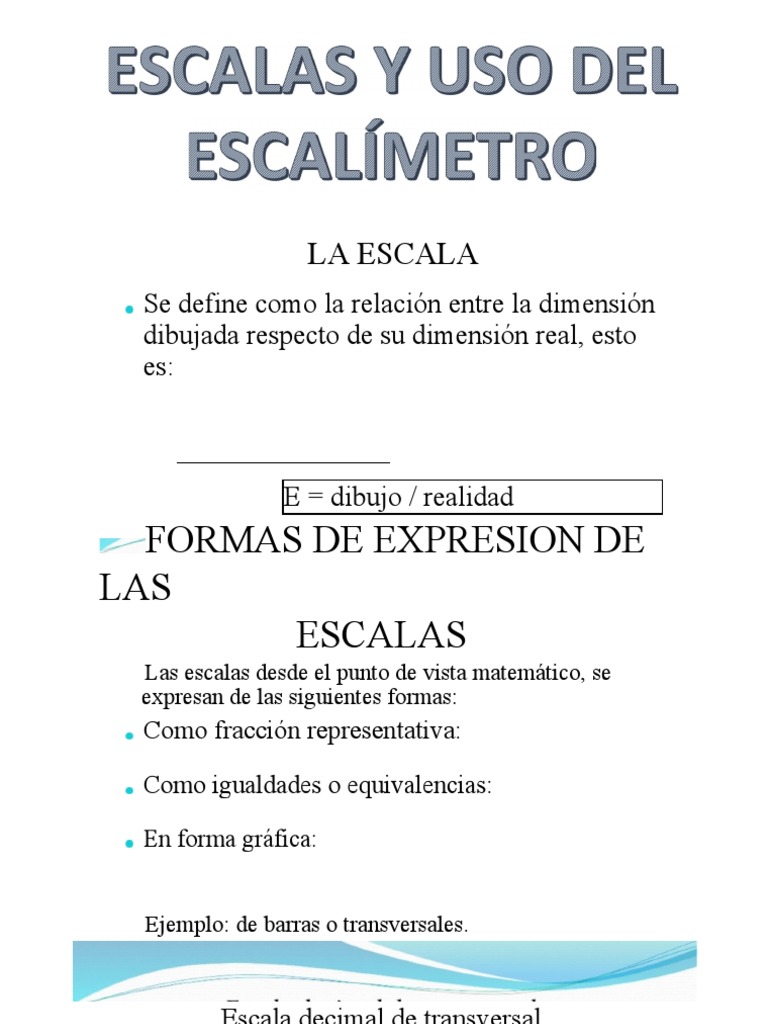 8 Escalas y Uso Del Escalímetro | PDF | Matemáticas