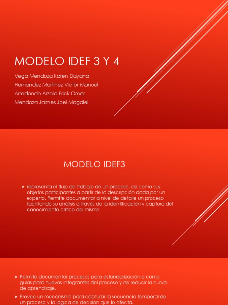 MODELO IDEF 3 Y 4 | PDF