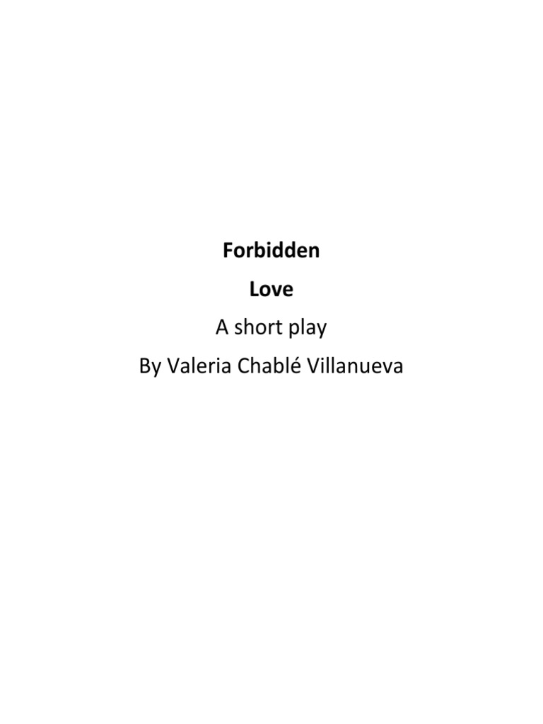 (Real Final) Forbidden Love Script | PDF