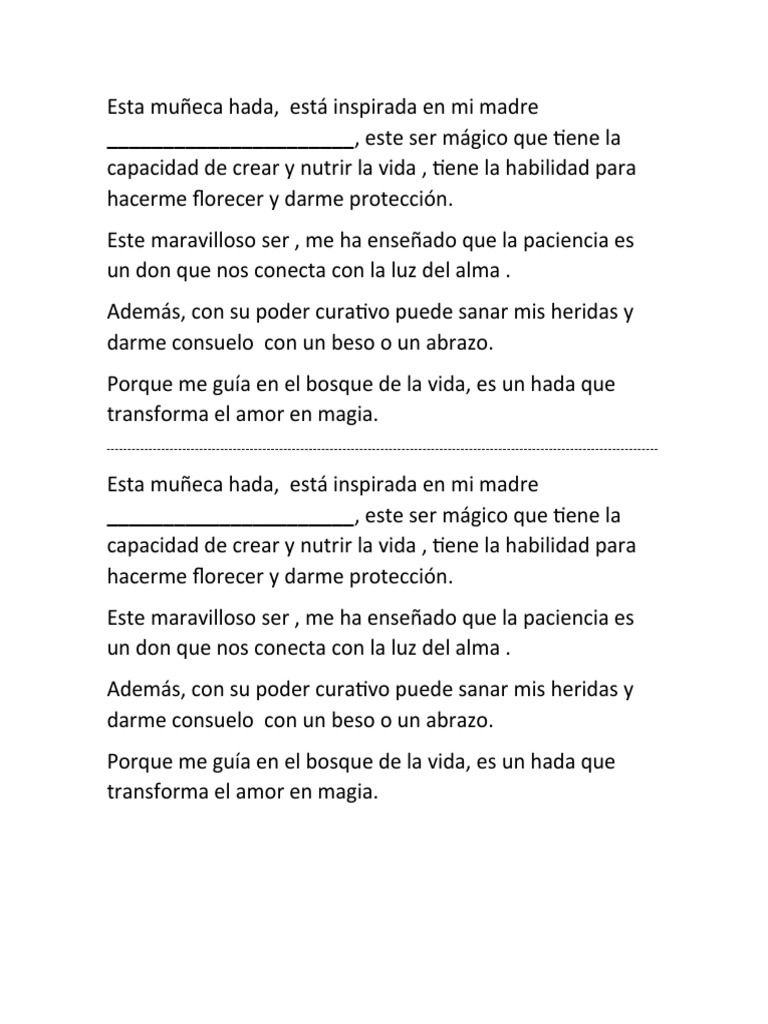 Esta Muñeca Hada Está Inspirada en Mi Madre Guadalupe | PDF