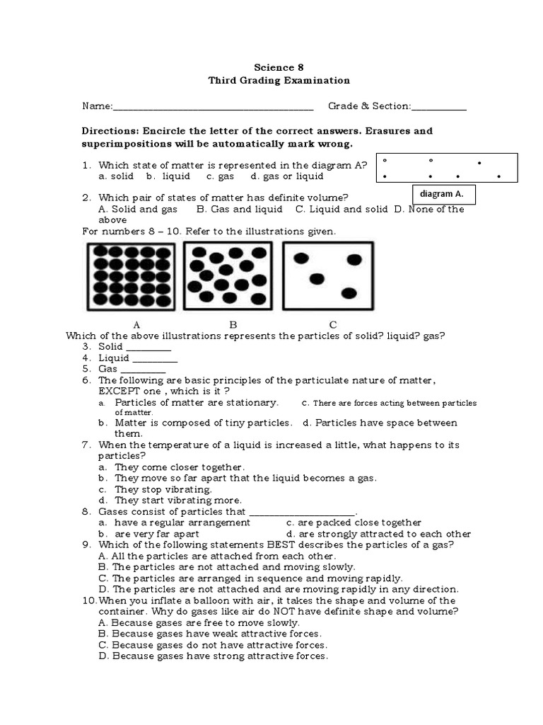 3rd Quarter Sci 8 | PDF | Proton | Atoms