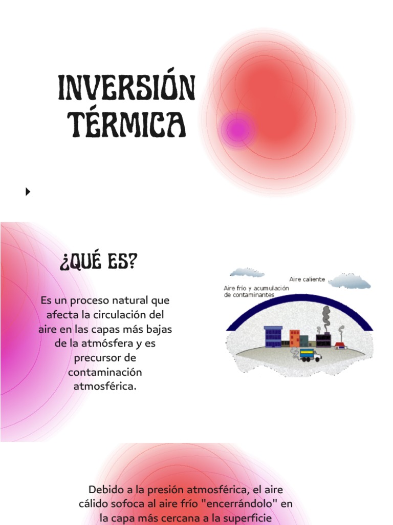 Inversión Térmica | PDF | Contaminación | Ciencias de la Tierra