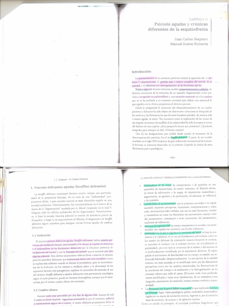 Psicosis Agudas | PDF