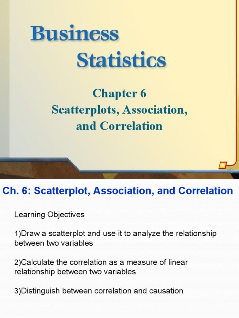 Chapter 6 PPT Sldies | PDF | Scatter Plot | Dependent And Independent Variables