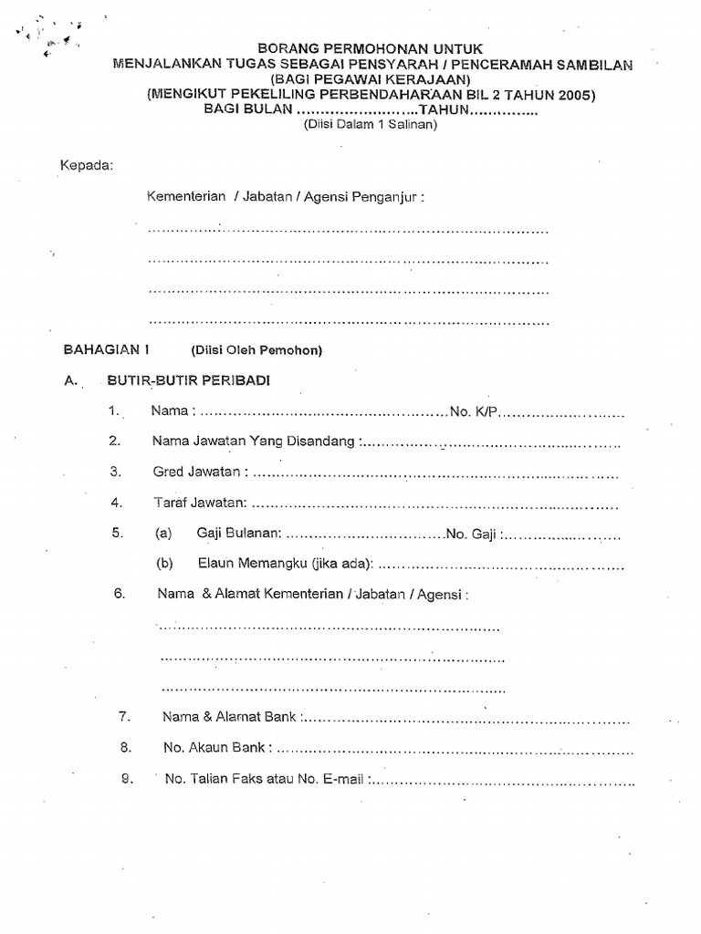 Borang Claim Penceramah | PDF