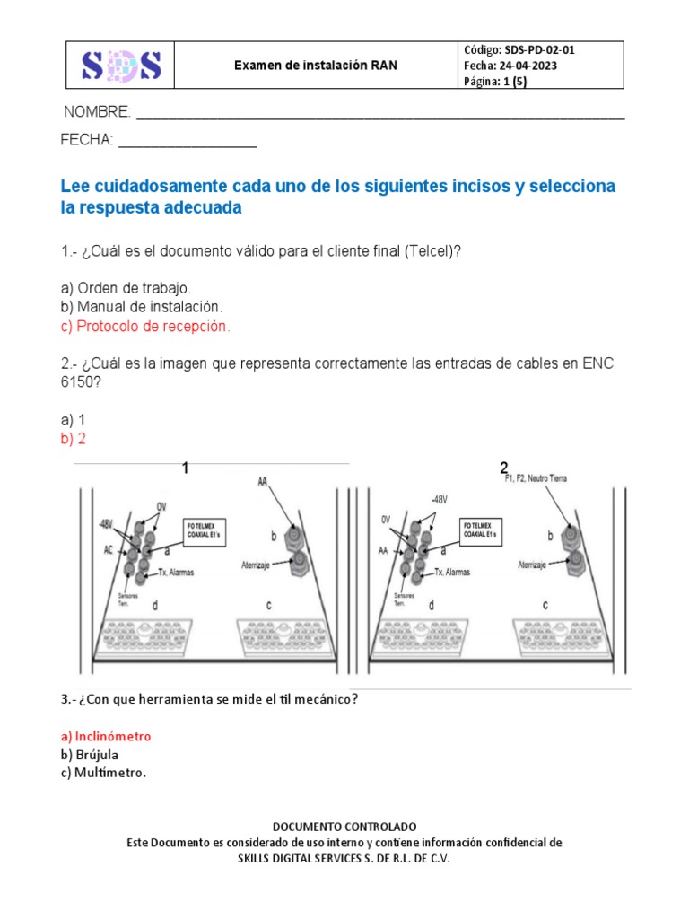 Examen de Instalación RAN | PDF | Informática