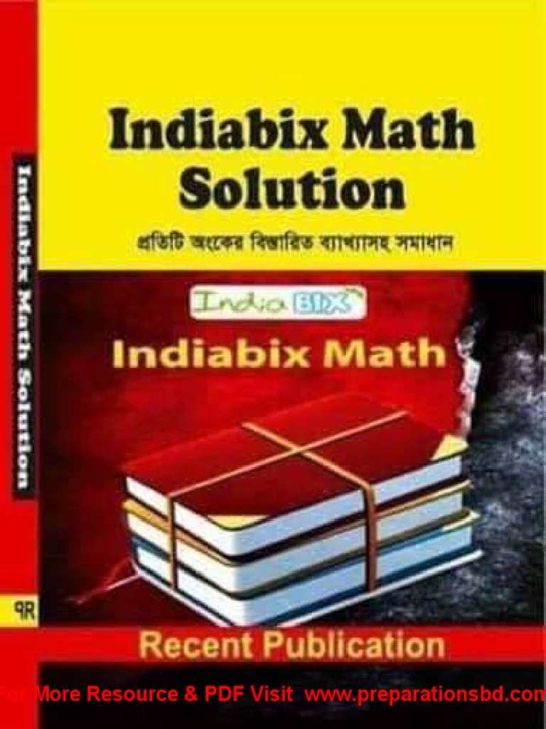 IndiaBix Math - Recent Publication | PDF | Career & Growth | Business