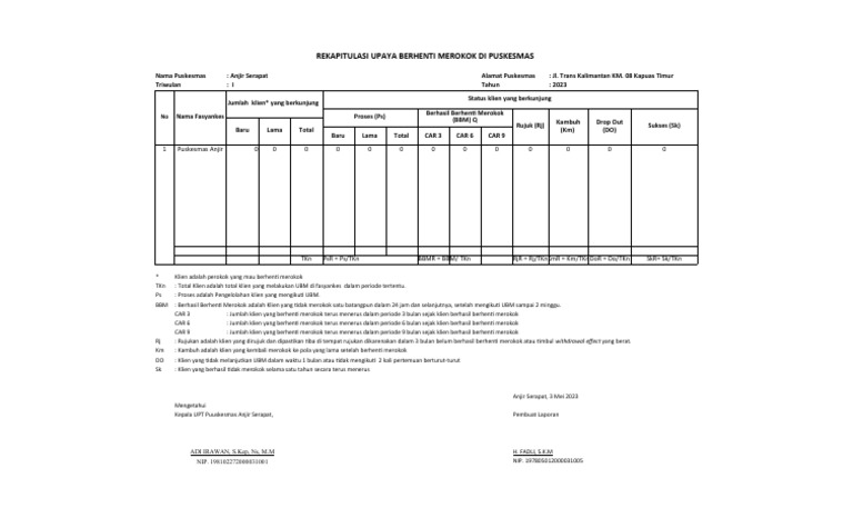 FORM MANUAL UBM PUSKESMAS | PDF FORM MANUAL UBM PUSKESMAS | PDF