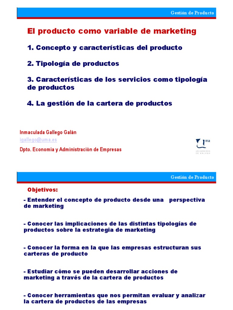 El Producto Como Variable de Marketing | PDF | Producto (Negocio) | Marketing