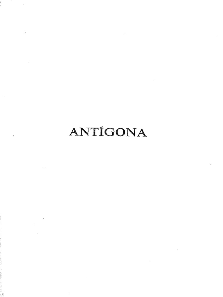 Análisis de "Antígona" de Sófocles | PDF | Mitología tebana | Mitología ...