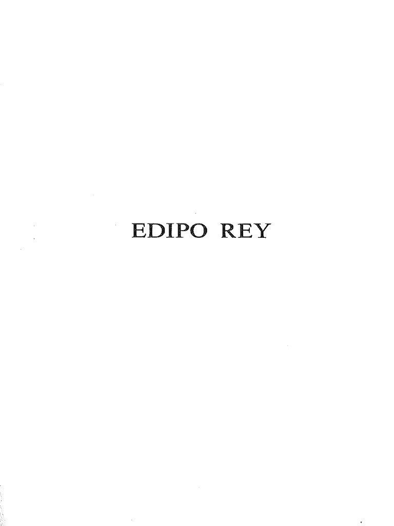 Edipo Rey | PDF | Edipo