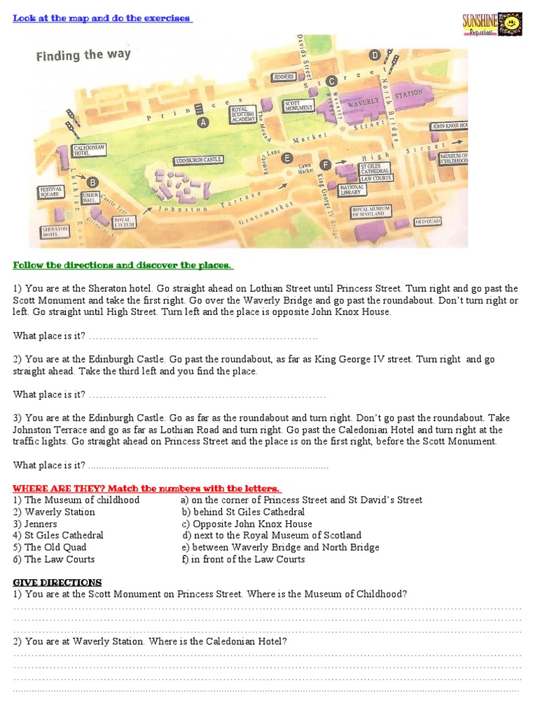 Giving Directions Fun Activities Games 7171 | PDF