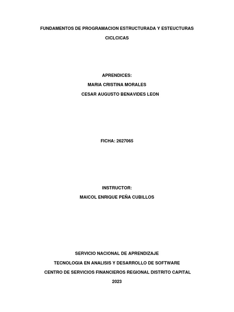 GA3-220501093-AA2-EV01 - Fundamentos de Programación Estructurada y ...