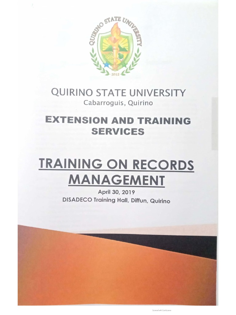 Training On Records Management | PDF