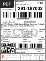 Sample JNT Waybill | PDF