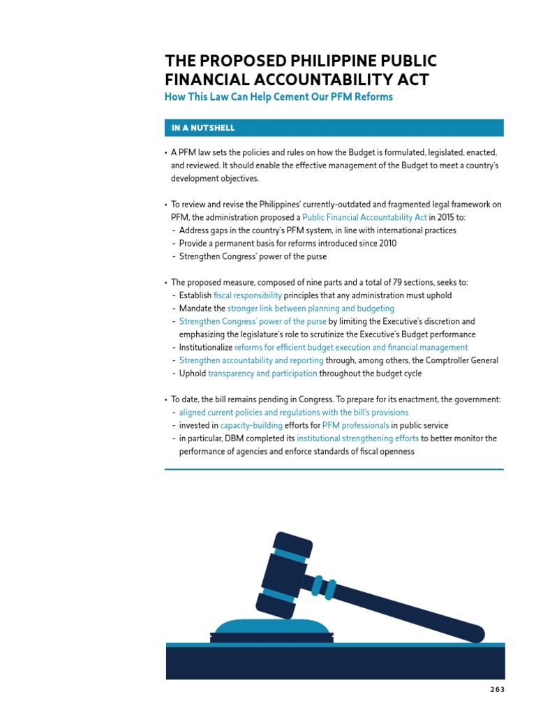 The Proposed Philippine Public Financial Accountability Act | PDF