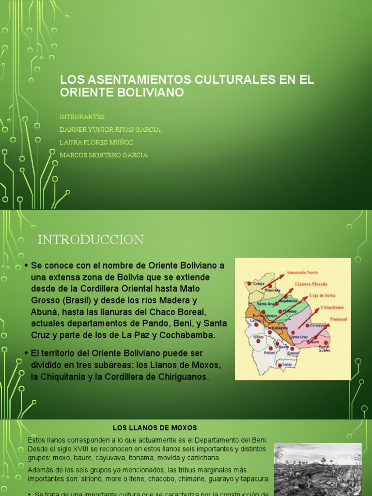 Los Asentamientos Culturales en El Oriente Boliviano | PDF | Bolivia ...