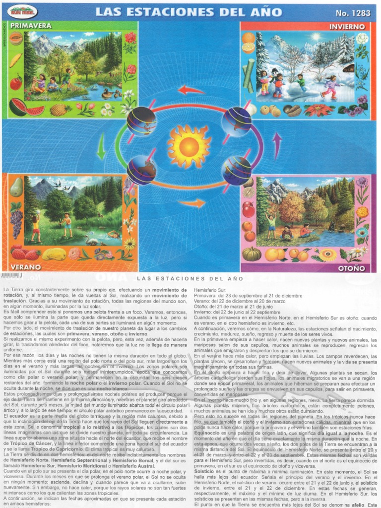Las Estaciones Del Año | PDF