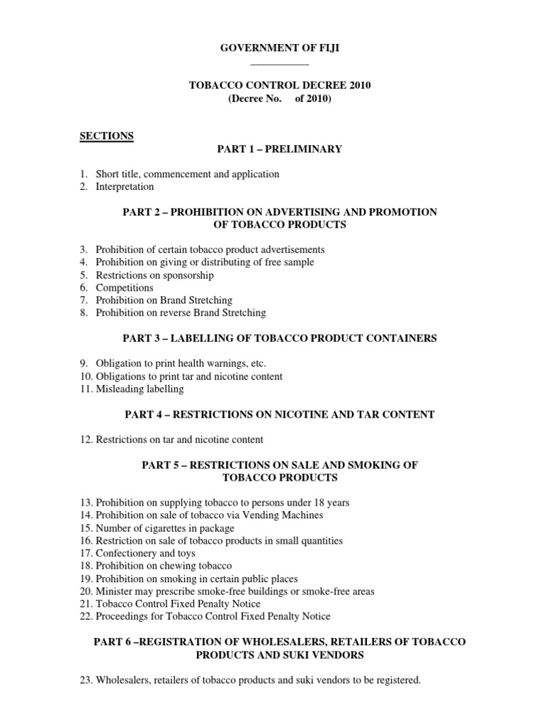 Fiji Annex6 Decree2010 | PDF | Search Warrant | License