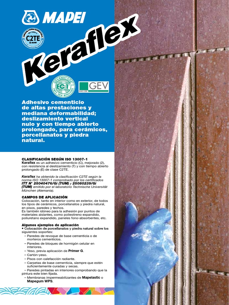 Tds Keraflex | PDF | Agua | Hormigón