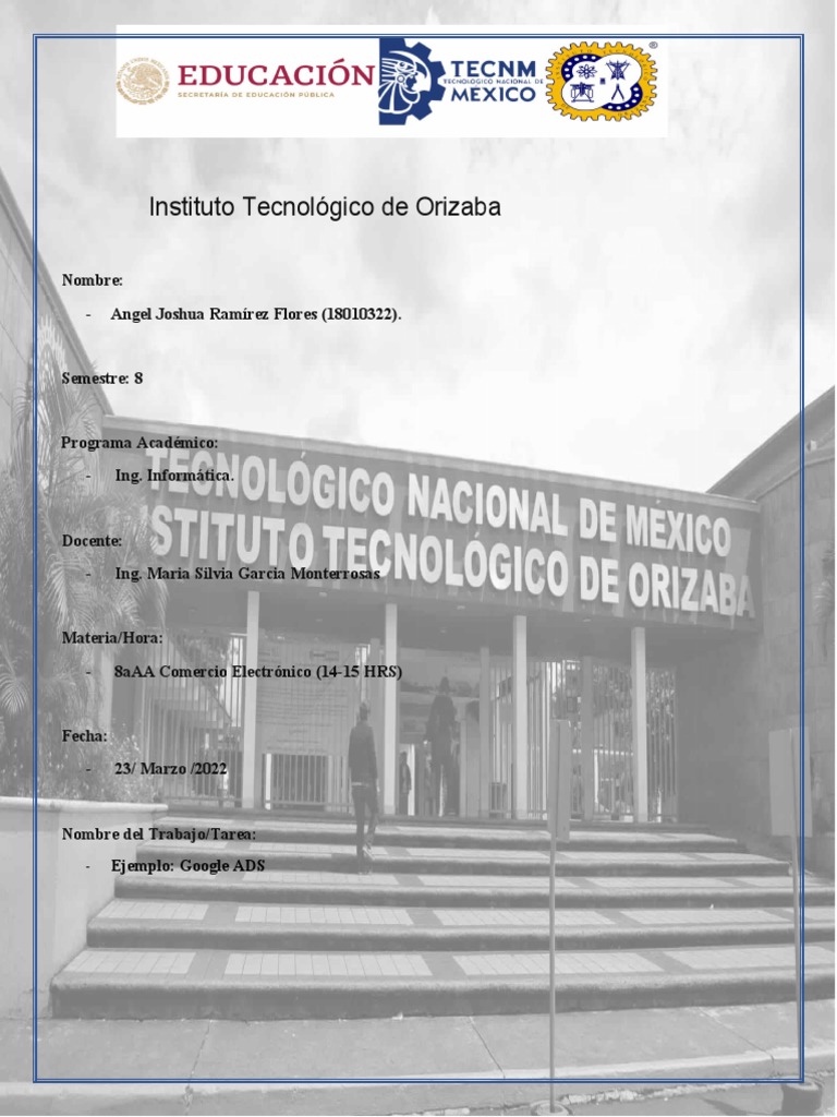 Unidad No.2 Actividad Ejemplo Google ADS. | PDF | Internet | Red mundial