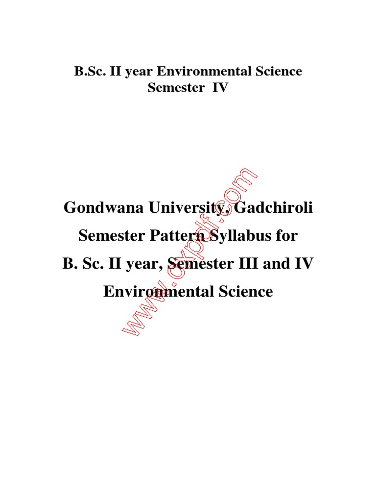 BSC IV SEM Environmental Science | PDF | Conservation Biology | Soil