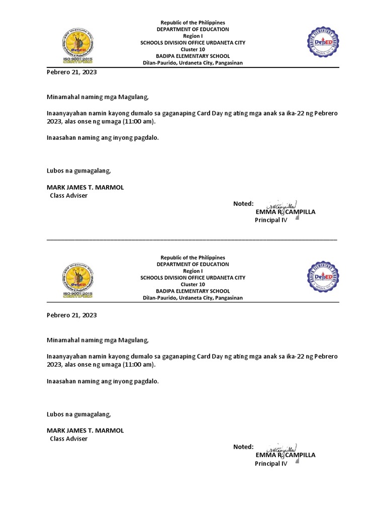 Card Day Communication | PDF