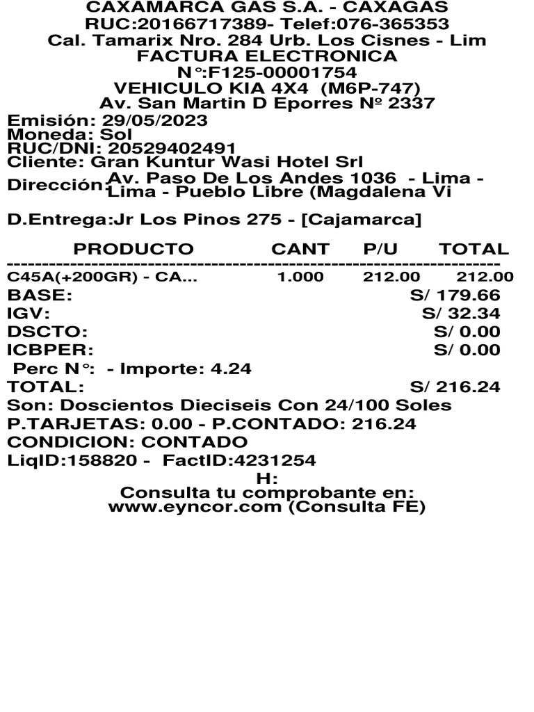 C45a (+200GR) - Ca... 1.000 212.00 212.00 | PDF | Negocios | Finanzas y ...