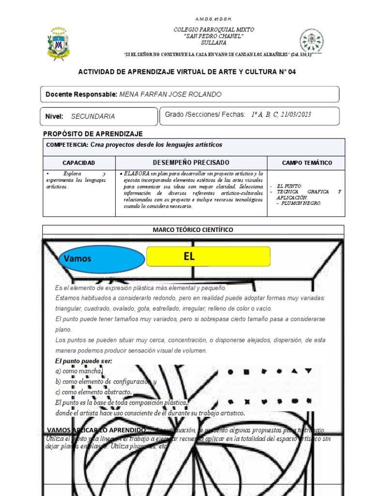 1 - Secundaria - N 04 - Actividad de Aprendizaje - 2023 | PDF | Aprendizaje | Ciencia cognitiva