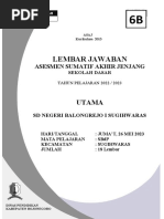 Contoh LJK (Lembar Jawaban Komputer SD SMP Sma) | PDF