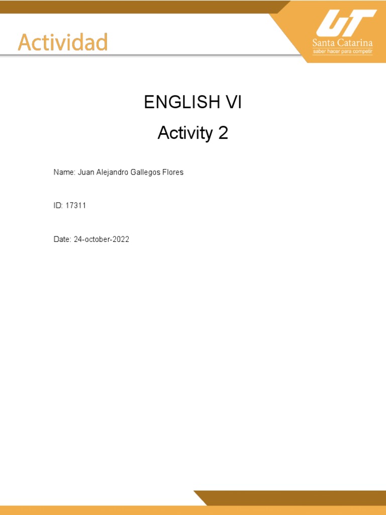 Act2 Ing6 JGF | PDF | Self-Improvement | Wellness