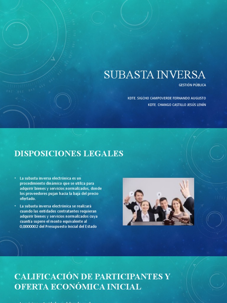 Proceso de Subasta Inversa Electrónica | PDF | Subasta