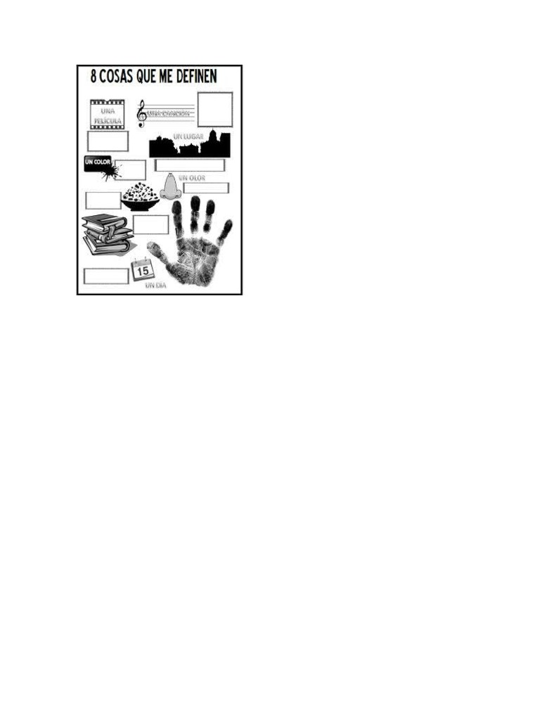 8 Cosas Que Me Definen | PDF