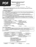 TOS and Exam in Grade 8 (4th) | PDF