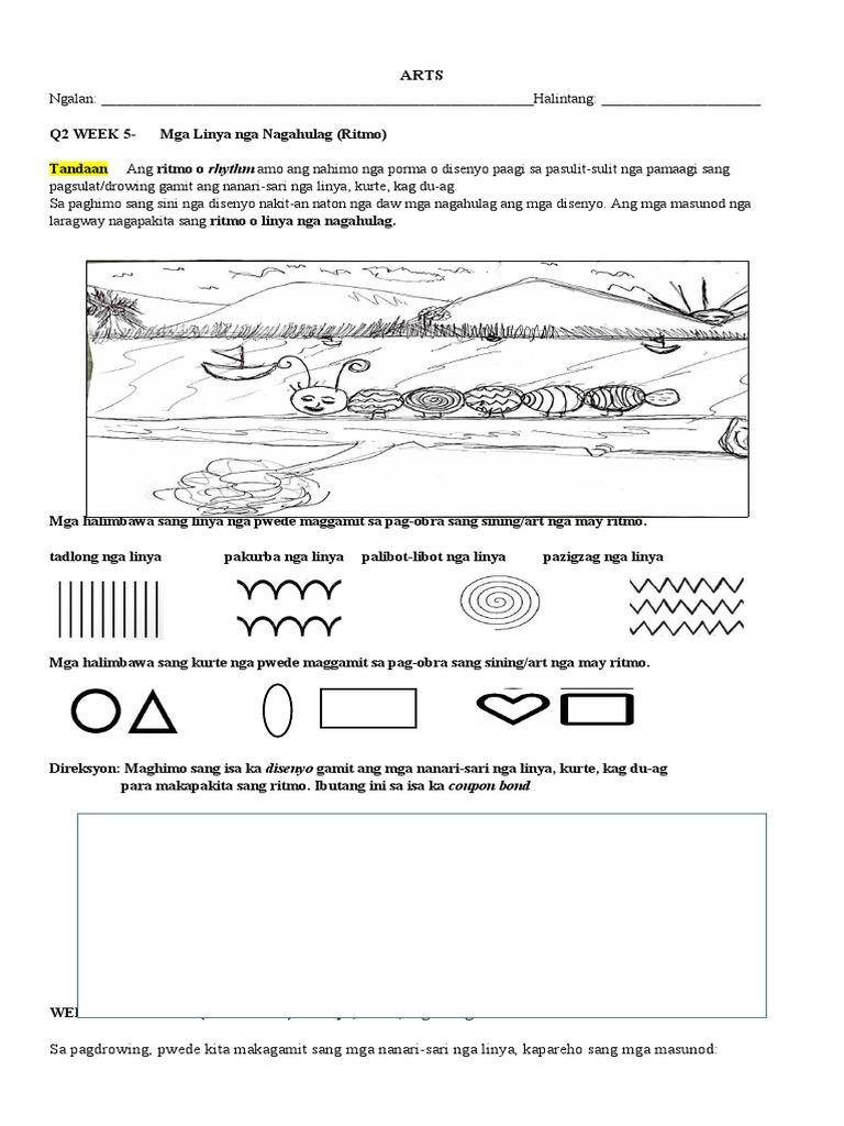 ARTS2-Q2-WK-5-6-Worksheets | PDF