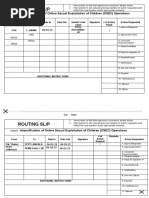Routing Slip Instructions | PDF