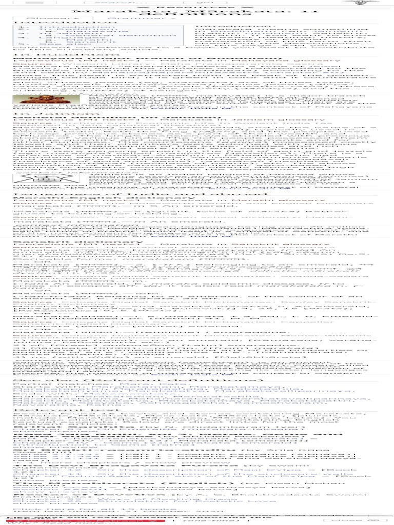 Marakata: Emerald in Buddhism & Jainism | PDF | Mahayana | Bodhisattva