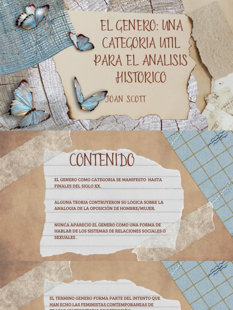 El Genero Una Categoria Util para El Analisis Historico | PDF | Género ...