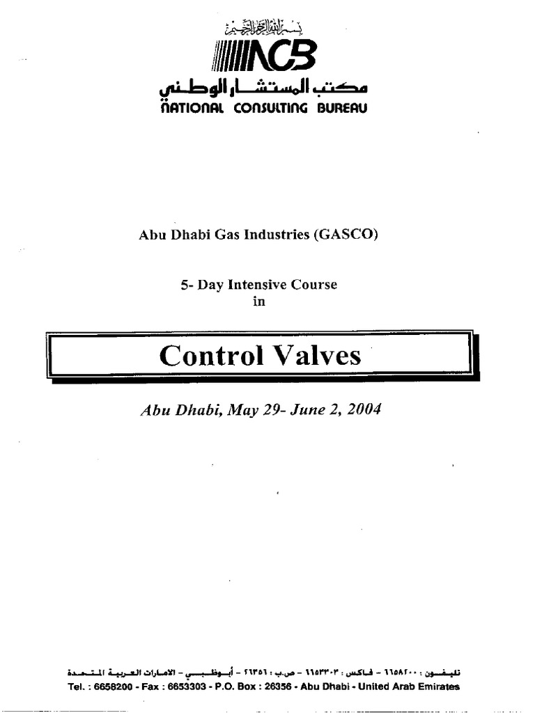 Control Valve Training Material | PDF