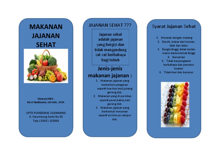 Leaflet Jajanan Sehat | PDF