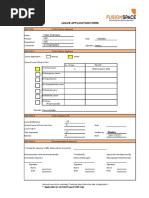 Annual Leave Application Form 2024 | PDF | Sick Leave | Employee Relations