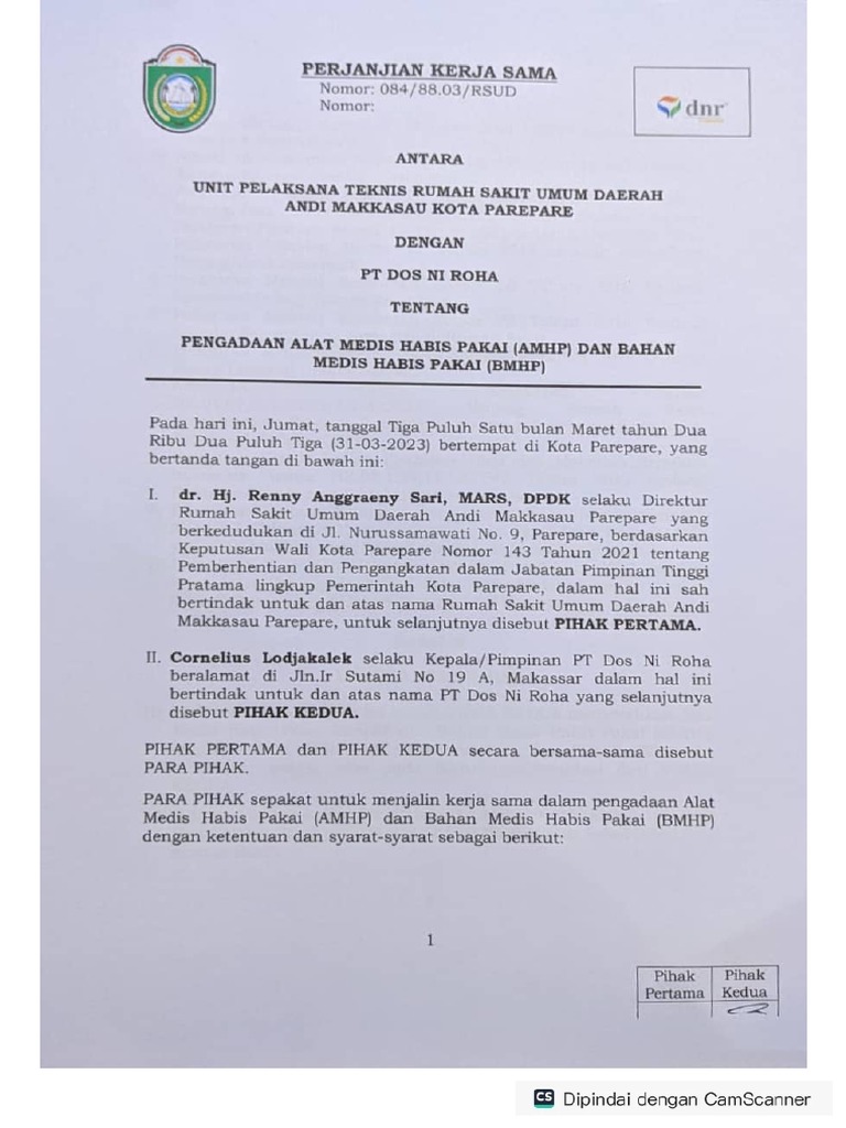 Draft Mou Capd | PDF