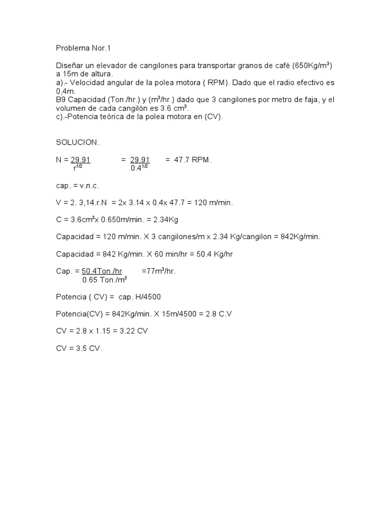 Ejerci Cangilones | PDF