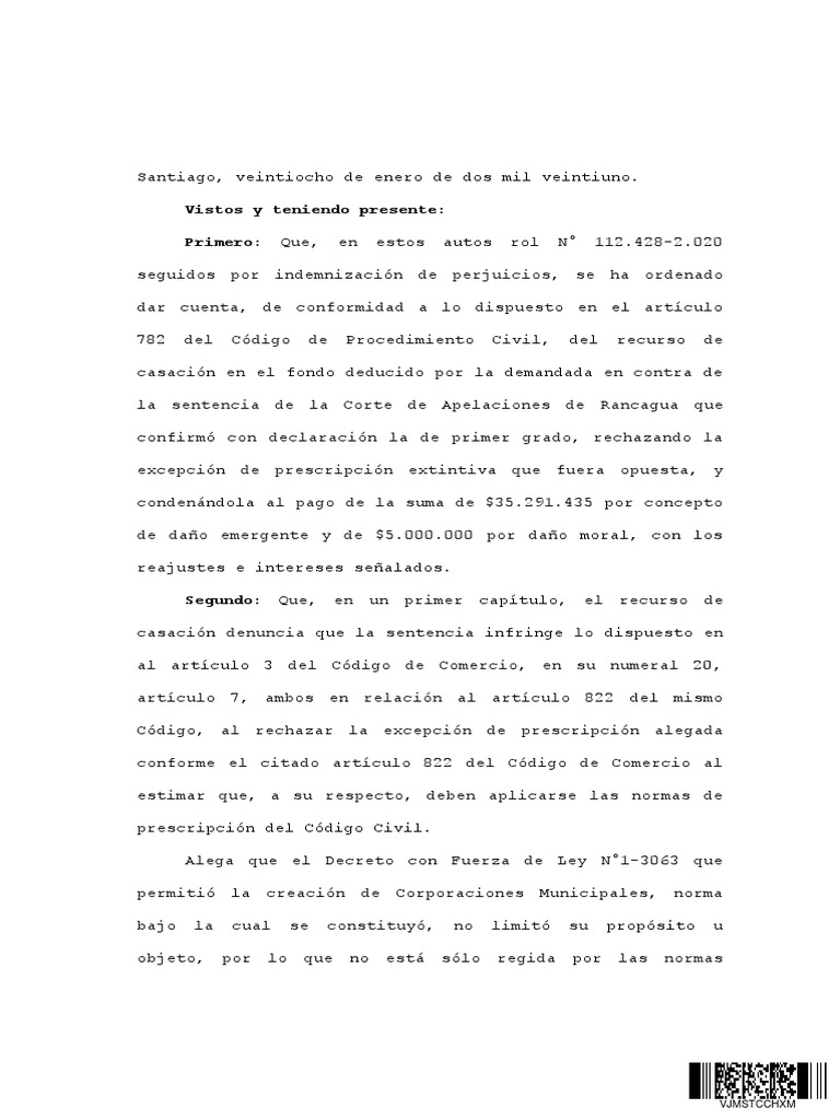 Fallo C.S. - Corporción Municipal (Acto de Comercio Mixto) | Descargar gratis PDF | Estatuto de ...