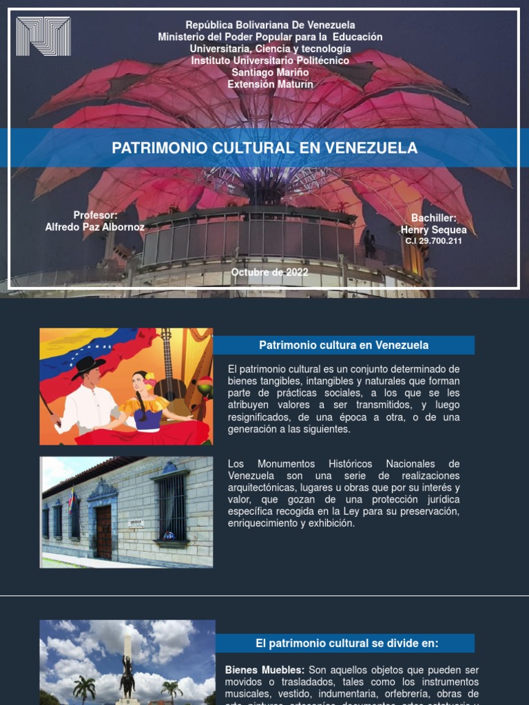 Patrimonio Cultural en Venezuela - Henry Sequea | Descargar gratis PDF | Patrimonio cultural ...