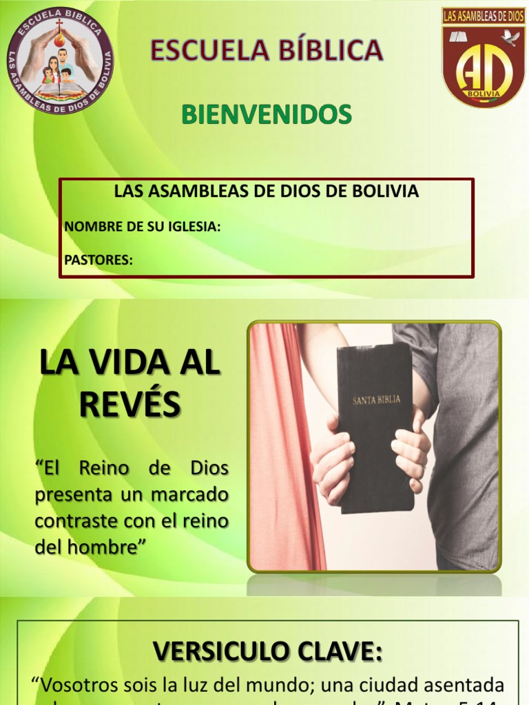 LECCIÓN 03 - La Vida Al Revés (Presentación) | PDF | Oración | Evangelio de Mateo