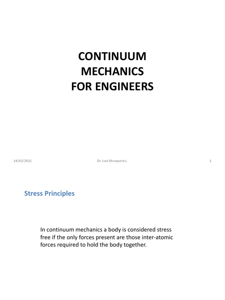 2 El Tensor de Tensión | PDF | Stress (Mechanics) | Tensor