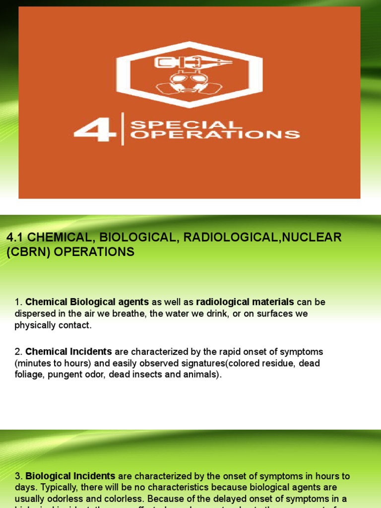 BFP Special Operation Final | Download Free PDF | Cbrn Defense ...