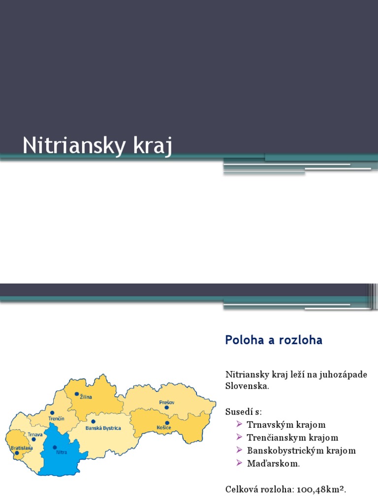Nitriansky Kraj Prezentacia | PDF